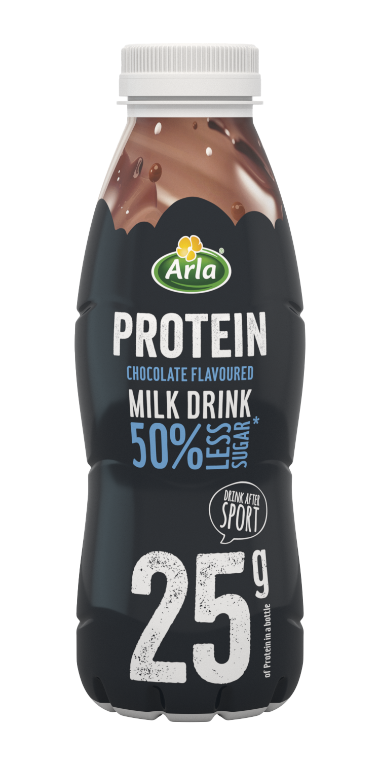 Arla® Protein Protein Σοκολατούχο Ρόφημα Γάλακτος Με Λιγότερη Ζάχαρη | Arla